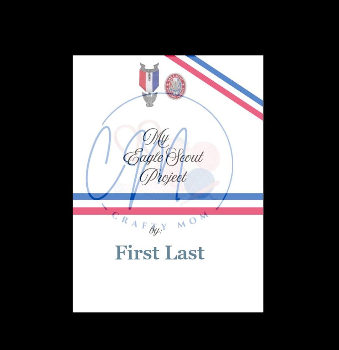 Elegant Eagle Scout Project Binder Cover for Board of Review - Etsy