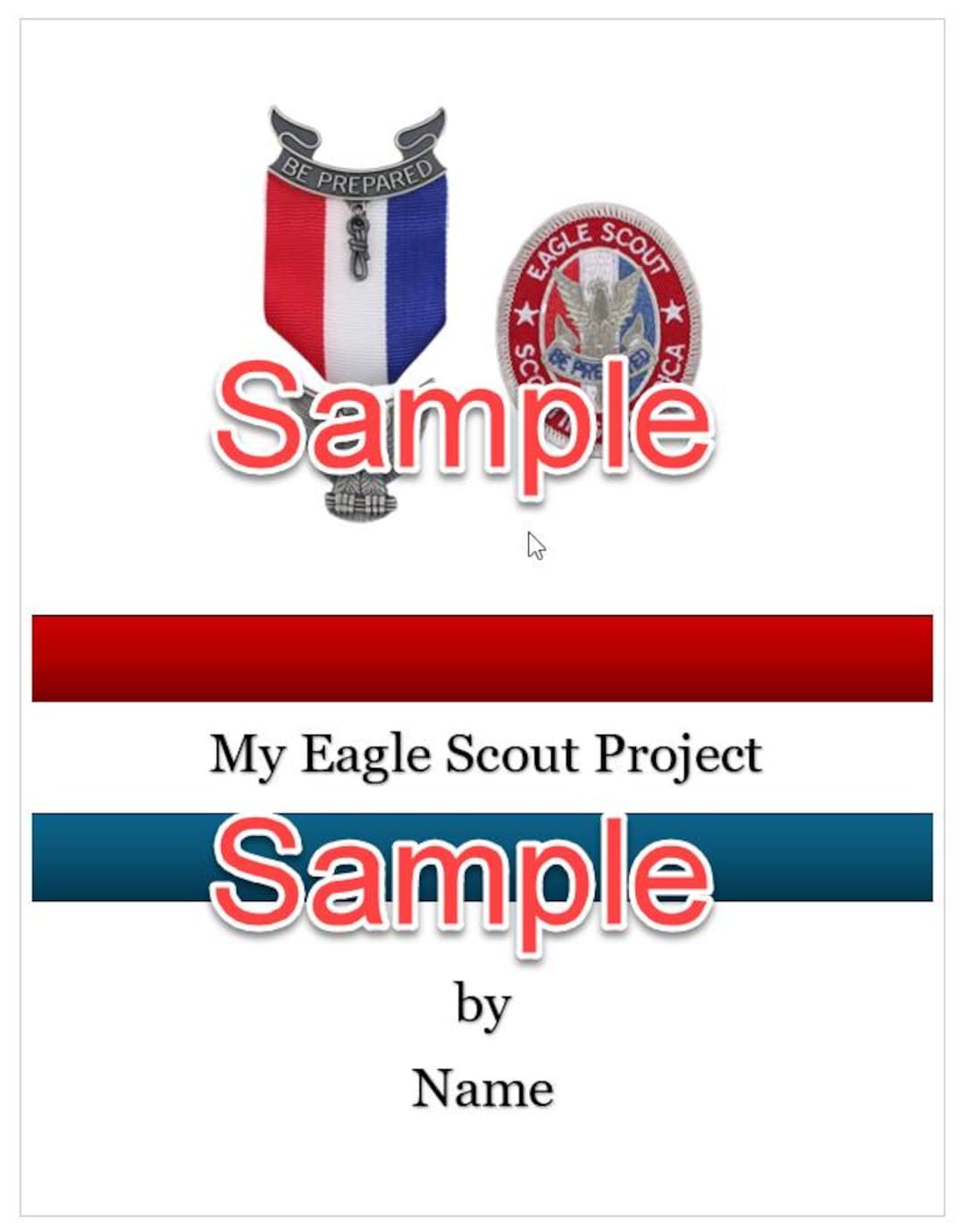 Eagle Scout Project Binder Cover - Etsy