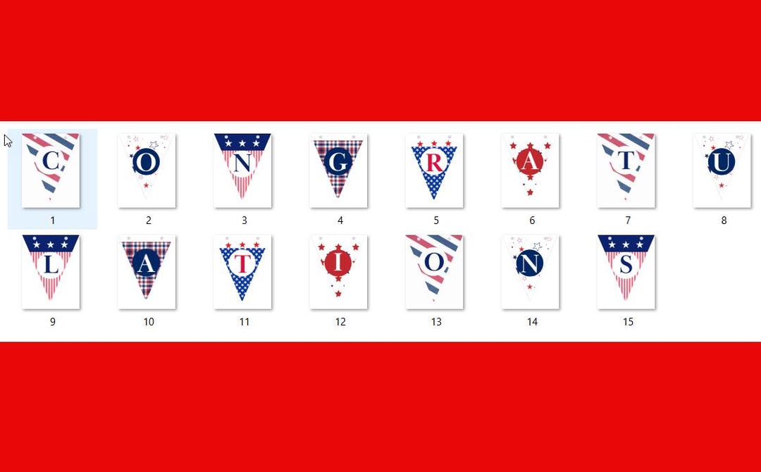 Congratulations Pennant Red White Blue Can Be Used for Eagle Scout ...