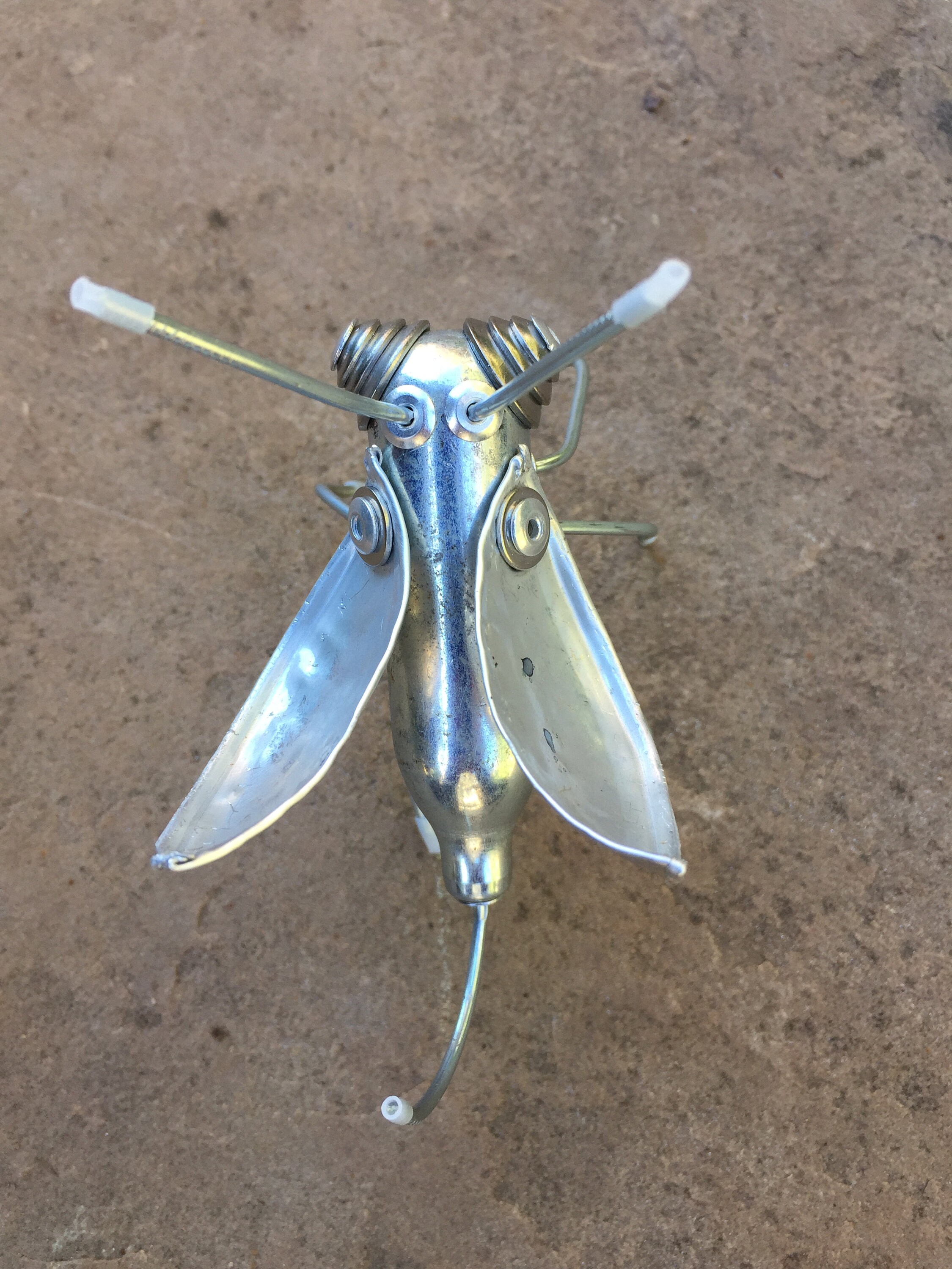 Bug in a Box Tiny Metal Bug Shiny Silver Colour Recycled | Etsy UK