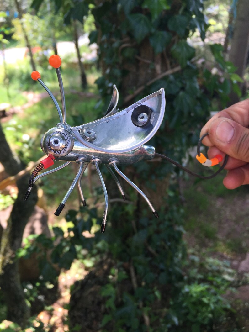 Scrap Metal Bug Creature Mixed Media Art Recycled | Etsy