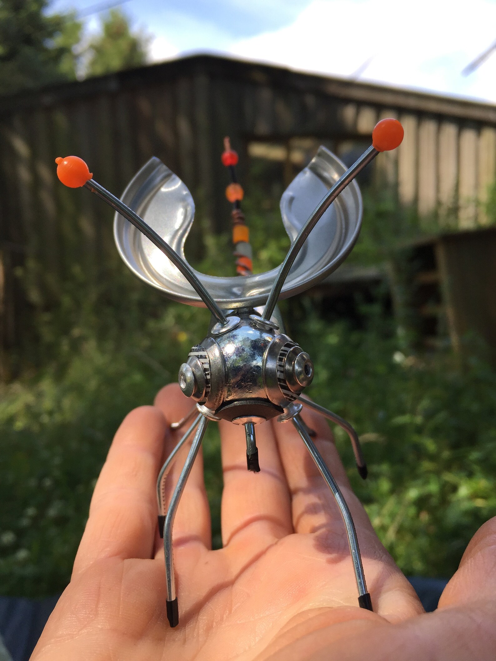 Scrap Metal Bug Insect Creature Small Sculpture Unusual | Etsy