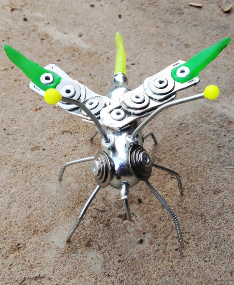 Recycled Bug Insect Mini Scrap Metal Creature Tiny | Etsy