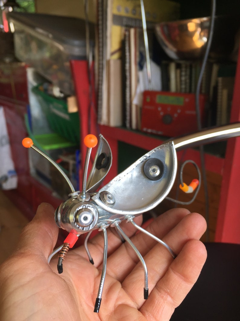 Scrap Metal Bug Creature Mixed Media Art Recycled | Etsy