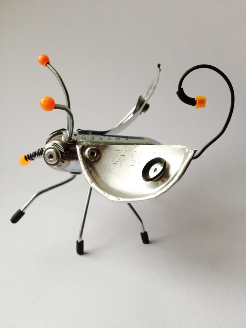 Scrap Metal Bug Creature Mixed Media Art Recycled | Etsy