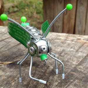 Green Metal Bug, Third Eye Bug, Mini Macro Metal Bug, With Green Detail ...
