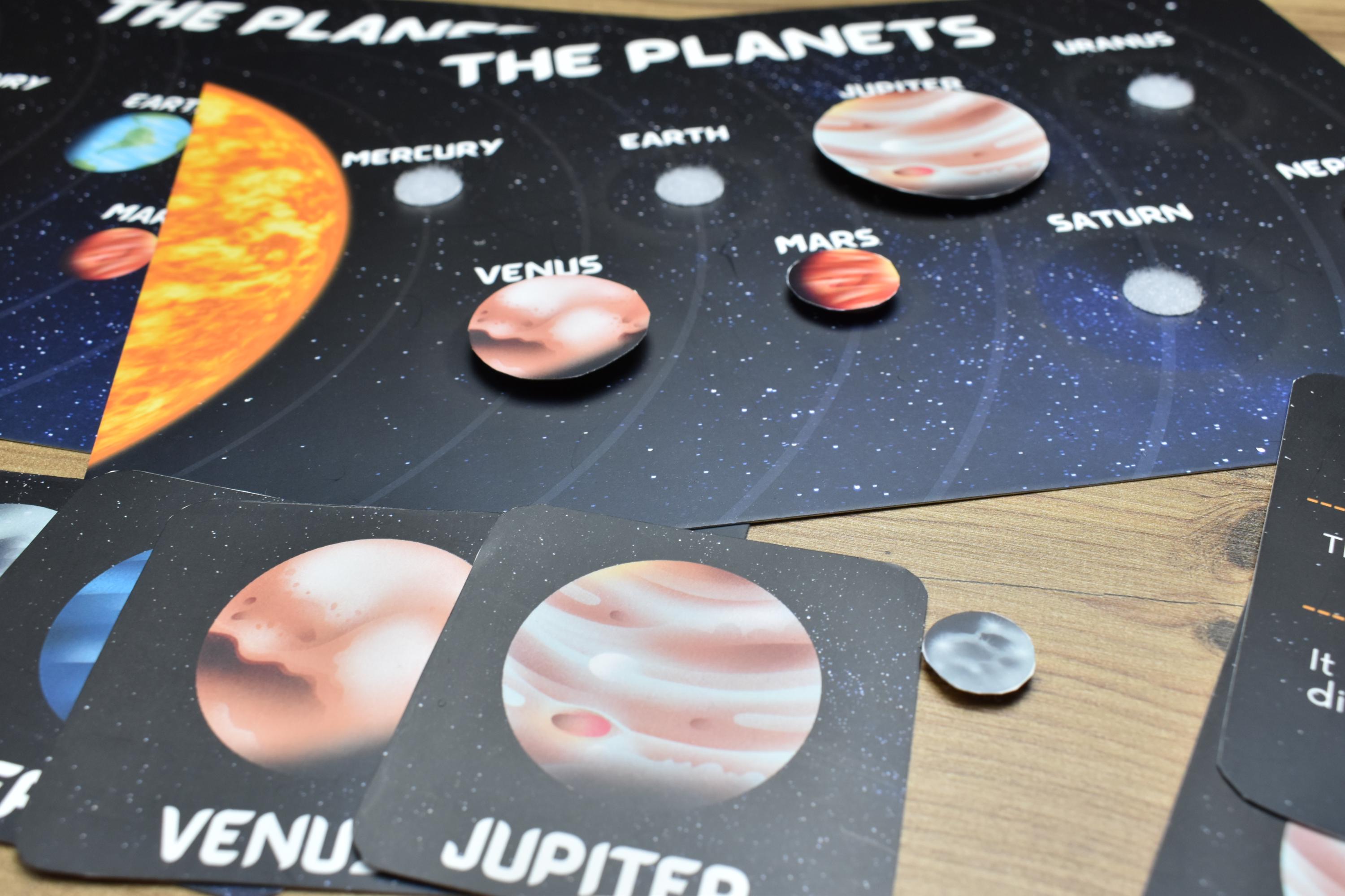 Solar System Planets and Bookmarks Montesorri Flash Card Homeschool ...