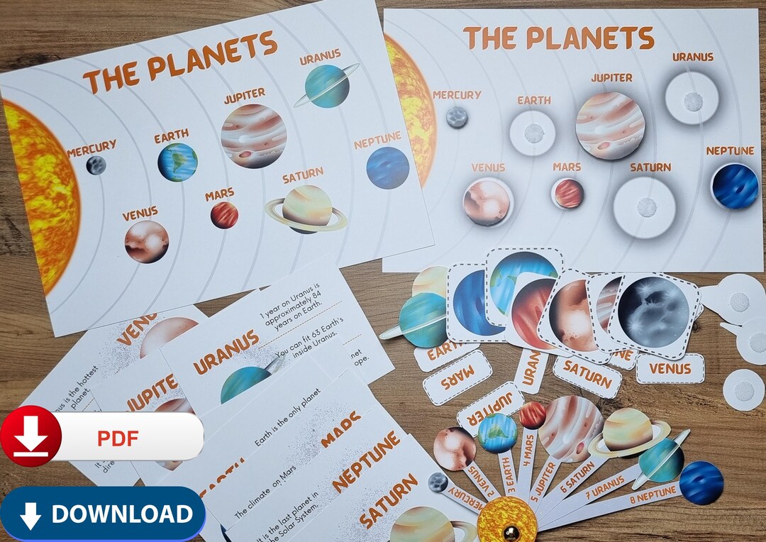 Sustainable Solar System Activity Set Planets Bookmarks Cut and Paste ...