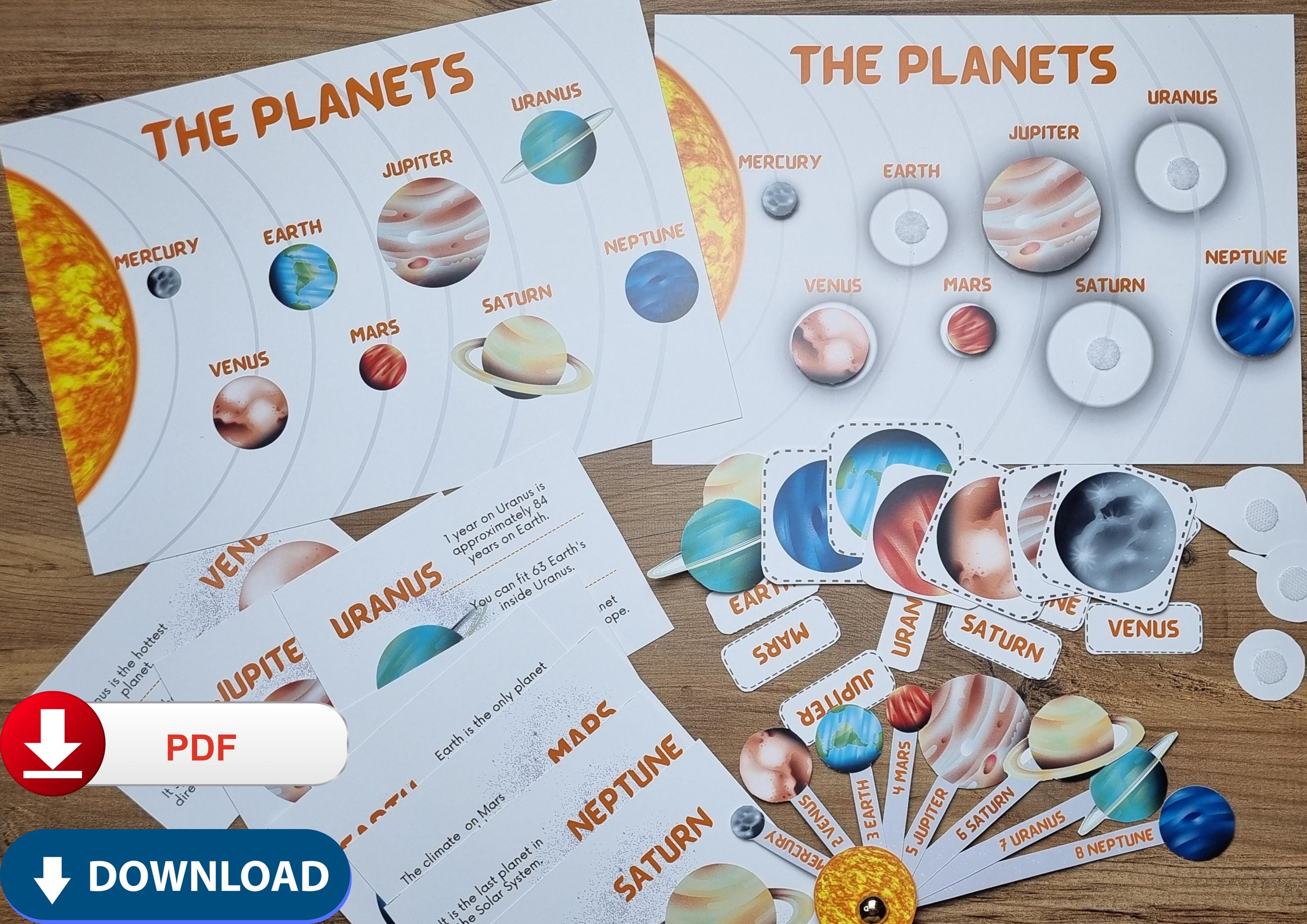Sustainable Solar System Activity Set Planets Bookmarks Cut and Paste ...
