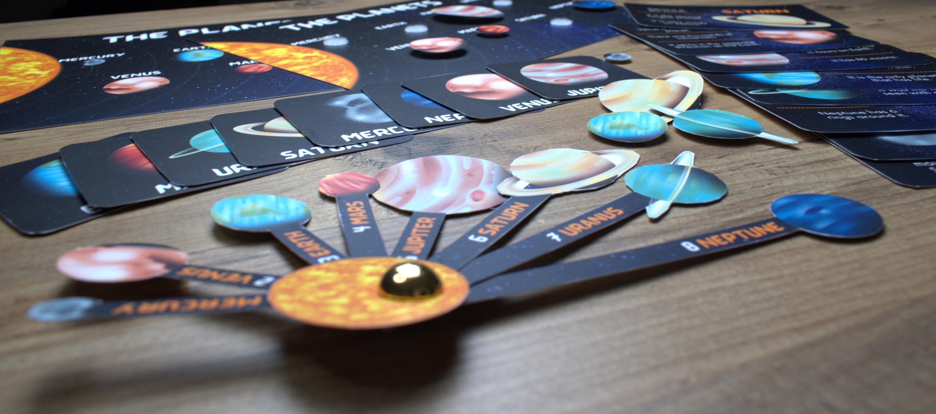 Solar System Planets and Bookmarks Montesorri Flash Card Homeschool ...