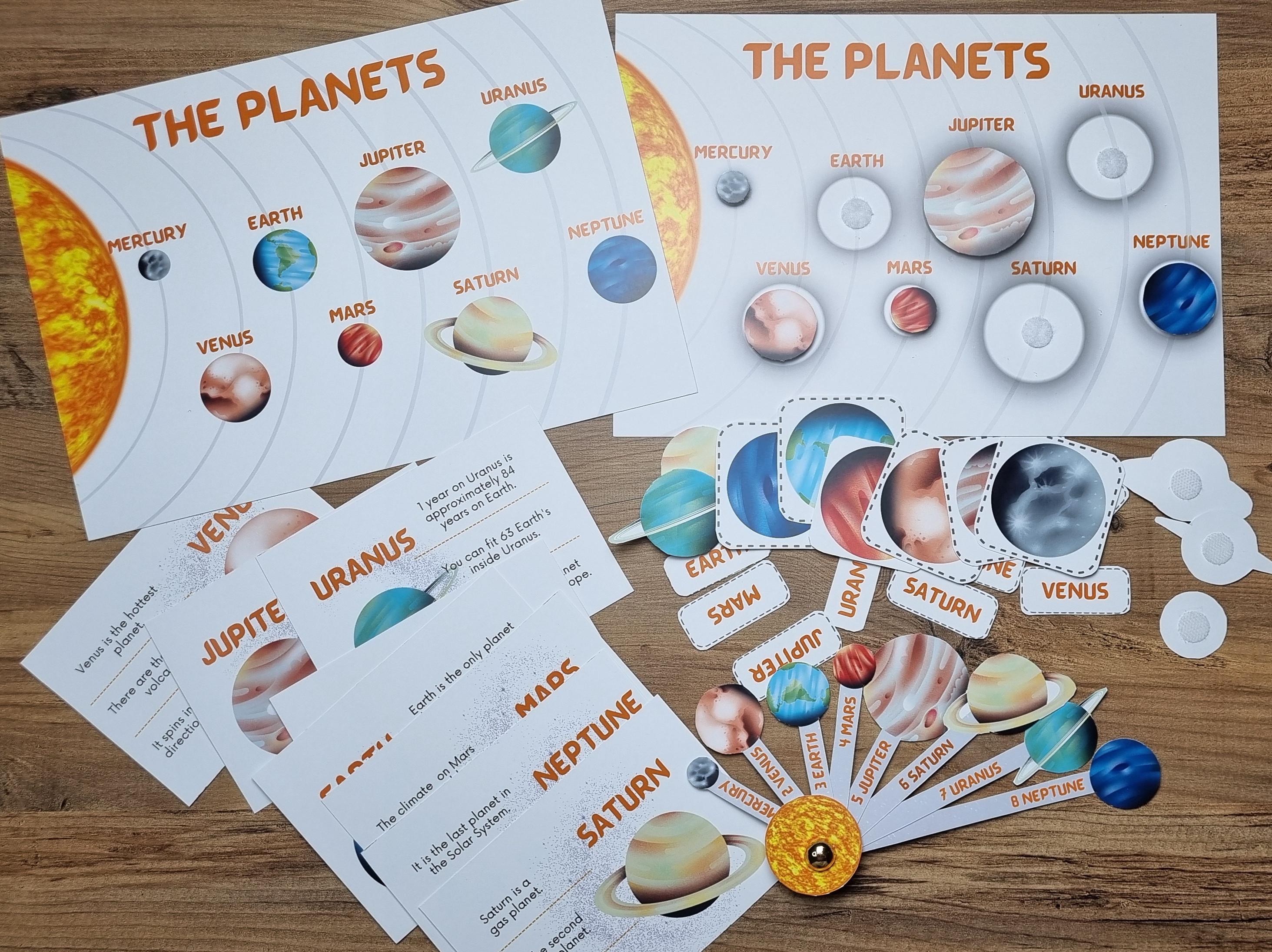Sustainable Solar System Activity Set Planets Bookmarks Cut and Paste ...