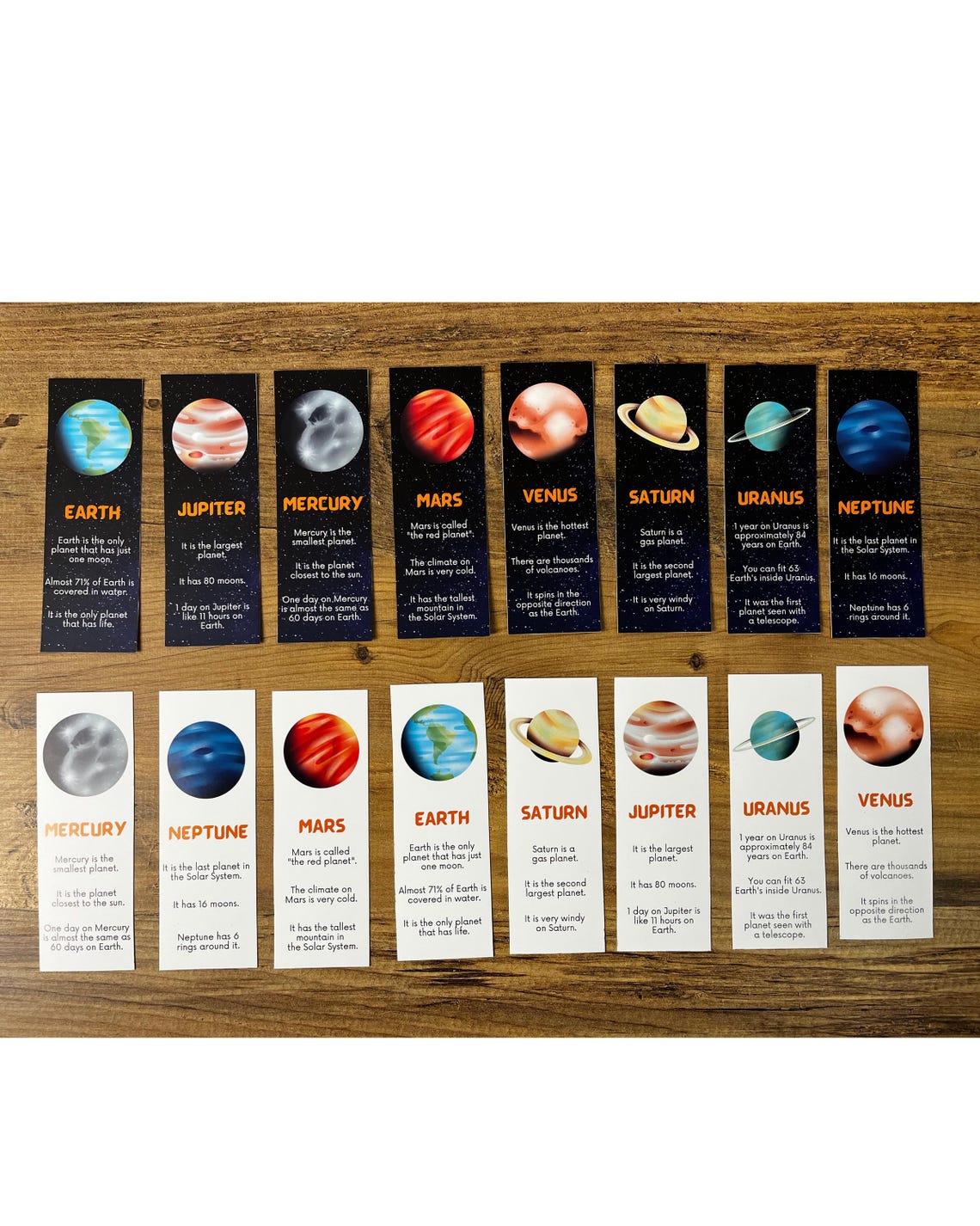 Educational Bookmarks: Solar System, Frog & Butterfly Life Cycle (32 ...
