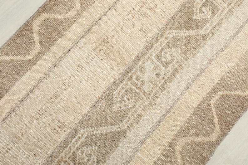 2x4 Turkish Brown Beige Rug, 2x4 Doormat, Tiny Oushak Rug, Vintage ...