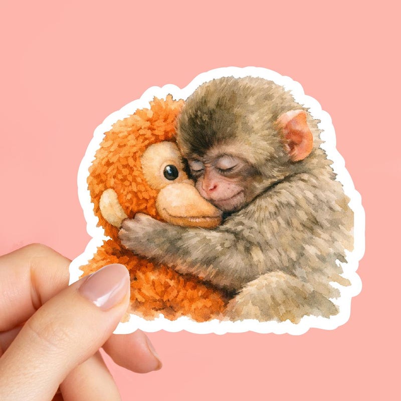 Monkey Decal Stickers - Etsy