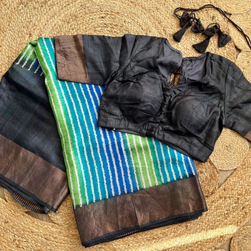 Bengal Tussar Sarees - Etsy