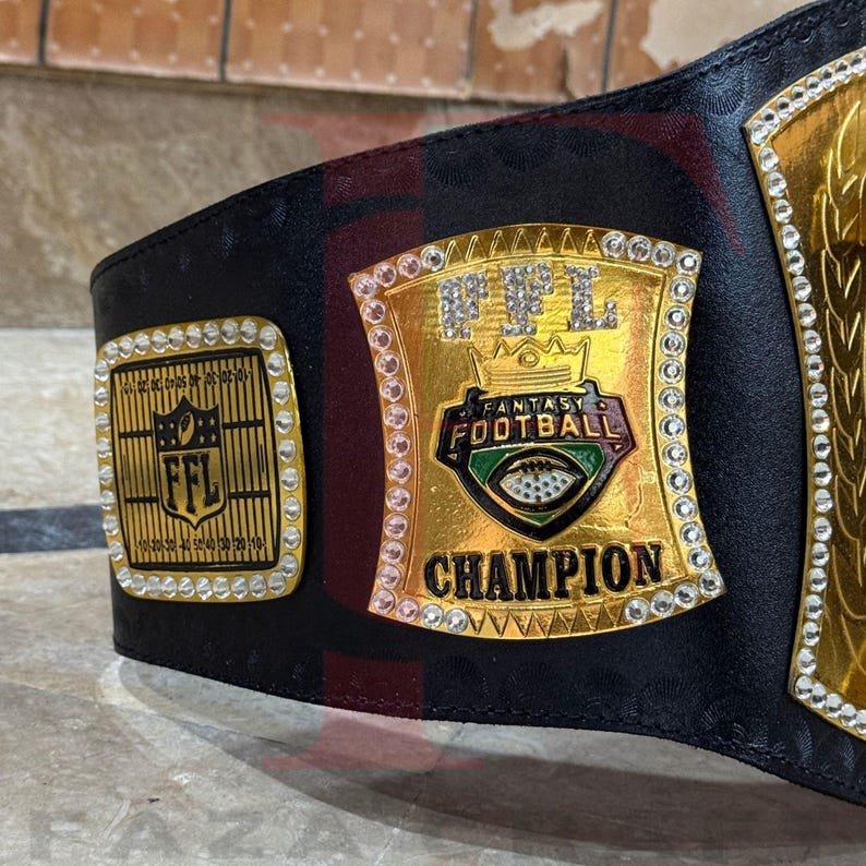 Fantasy Football Spinner Championship Belt | Custom Winners Title Belt ...