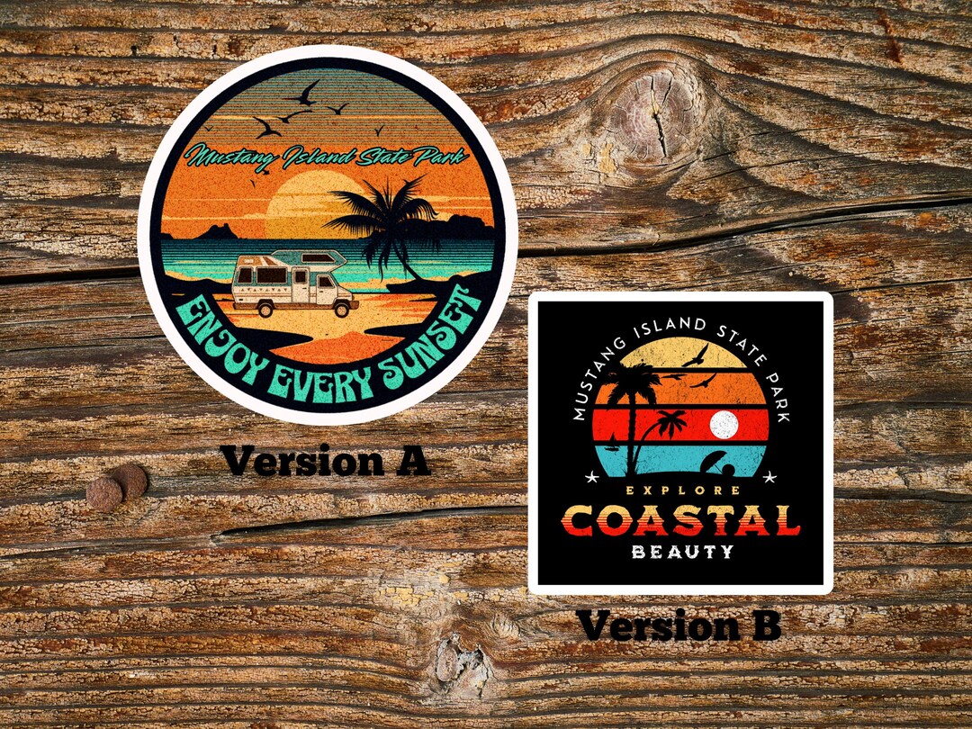 Mustang Island State Park Premium Vinyl Sticker| Texas|outdoor ...