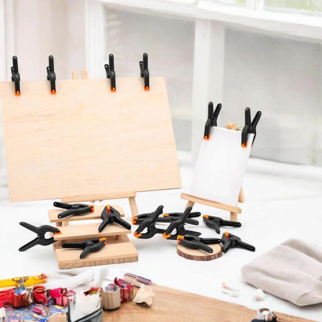 24 Pack Heavy Duty Spring Clamps 3.5 Inch – Craft Clips, Backdrop ...