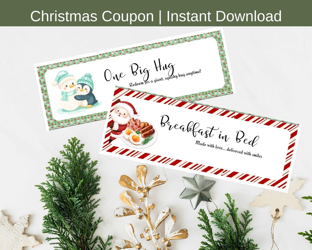 Printable Christmas Coupon Book – Cozy Holiday Gift - Etsy