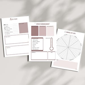 Wellness Planner Printable: Self-care Journal & Habit Tracker (digital ...