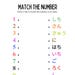 Beginner Japanese Number Matching for Kids 1-9, 10-90 Numeral to ...