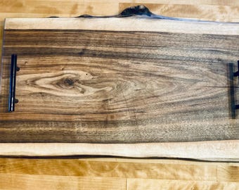 Black Walnut Live Edge Cutting Board - Etsy