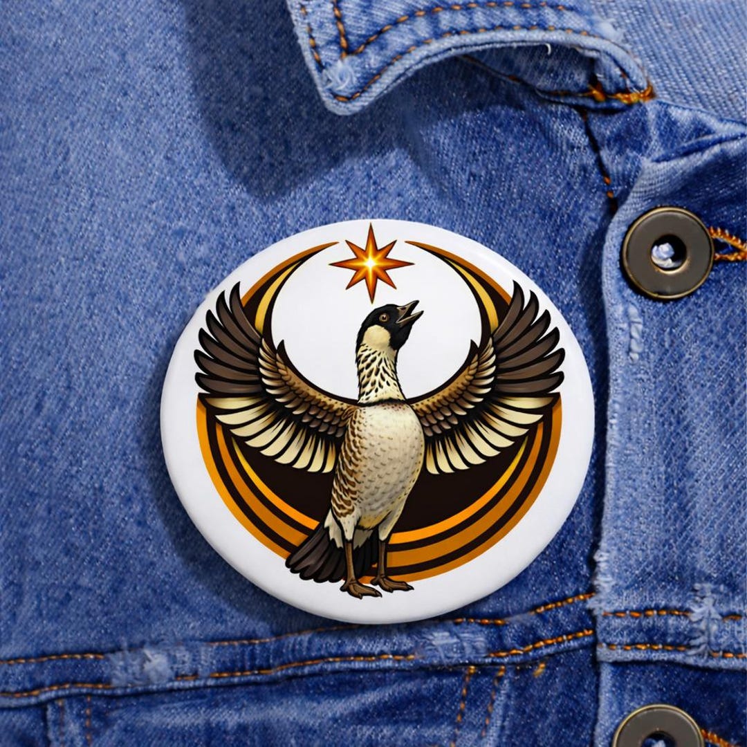 Hawaii Nene Resistance Pin Button Symbolic Vigilance Emblem | HI - Etsy