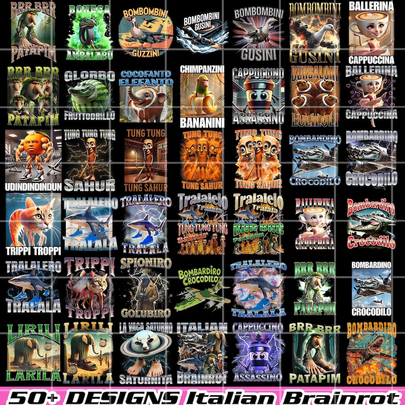 Italian brain rot toys - Etsy Polska