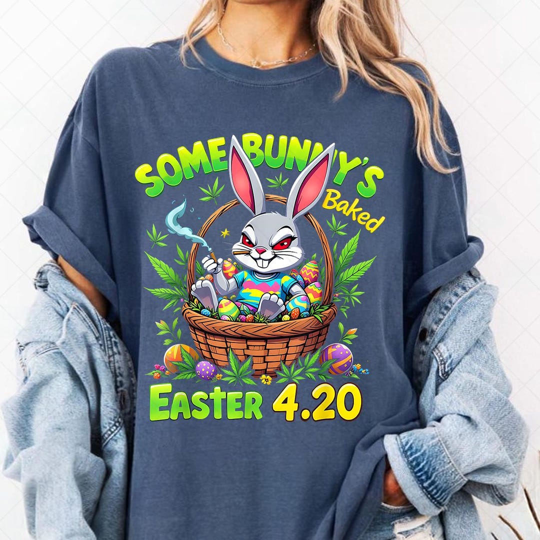 420 Easter Bunny Funny Weed Smoking Rabbit Cannabis Png, Happy 420 ...