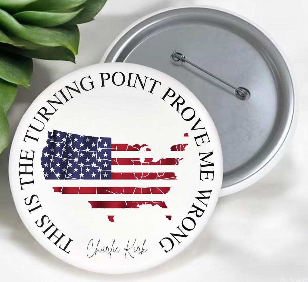 Charlie Kirk Pin Buttons|patriot Lapel Pin|american Flag Pin ...