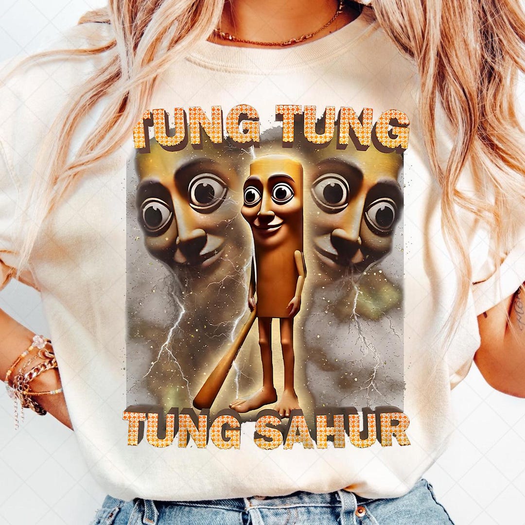 Tung Tung Tung Sahur Funny Baseball Bat Meme Png, Italian Brainrot ...