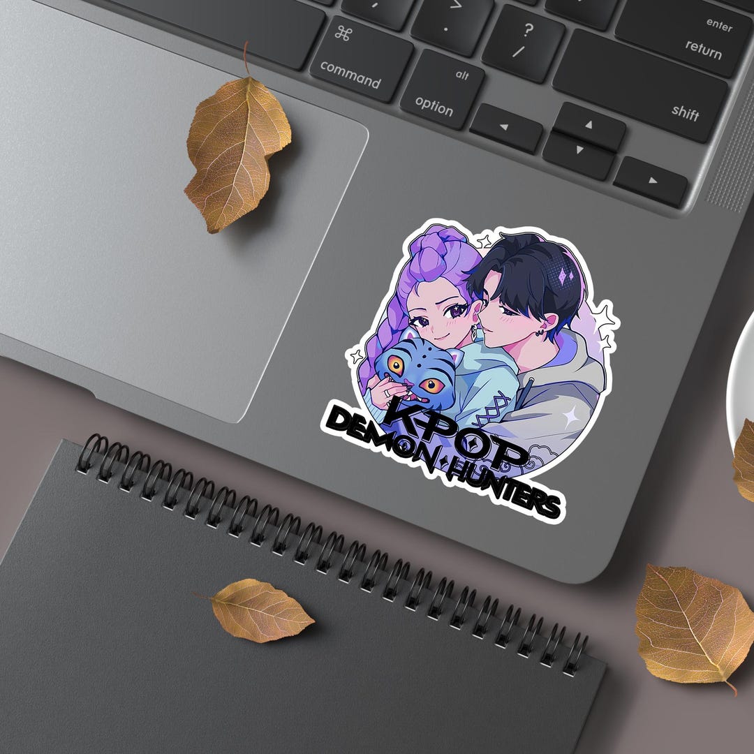 Demon Hunter K Pop Anime Stickers Pack | Waterproof Vinyl Decals for ...