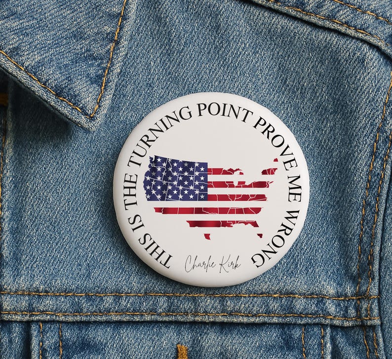 Charlie Kirk Pin Buttons|patriot Lapel Pin|american Flag Pin ...