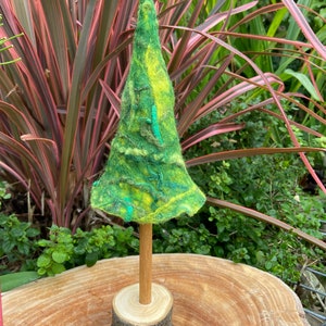 Single Hand Felted Christmas Trees Ornaments Xmas Tree Christmas ...