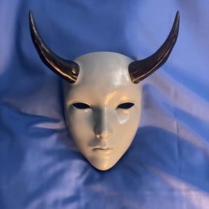 Yakuza Horned Mask – Unique Fantasy & Cosplay Piece - Etsy