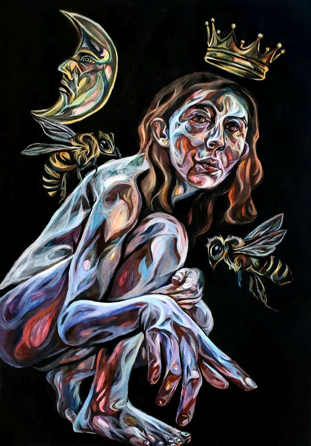 Mud Queen, Original Acrylic Painting, 23.4 X 33.1 Inches - Etsy