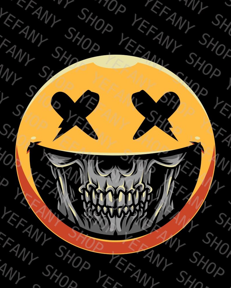 DTF, Evil Smile Design, Unique Design With High Print Quality,single ...