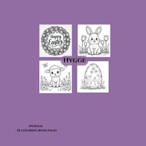 Coloring Book With Blooming Easter Theme. Bold and Cozy - Etsy
