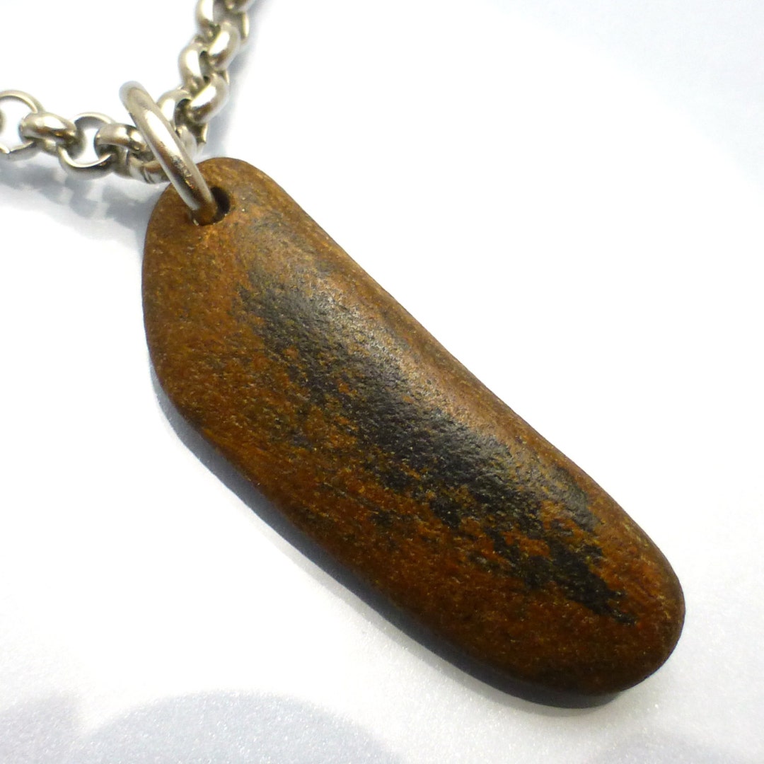 Fossilized Bone Necklace Prehistoric Dino Mens Jewelry 20 Inch ...