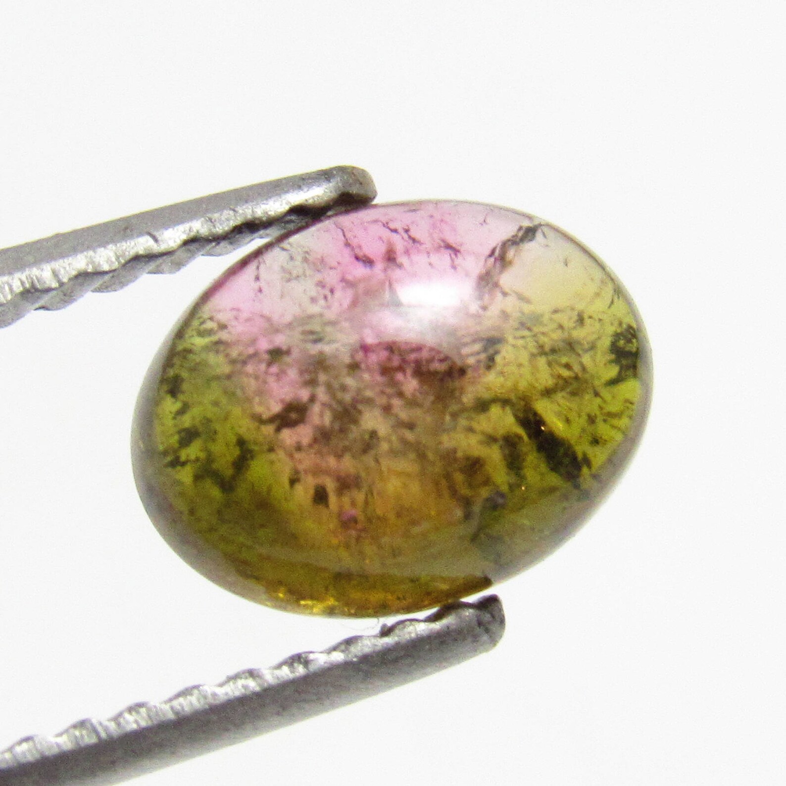 Watermelon Tourmaline Cabochon 8x6 6x8 8mm X 6mm Domed Oval - Etsy