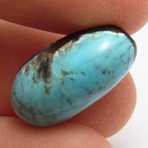 Sleeping Beauty Turquoise Cabochon Oval Perfect Ring Stone Rings Sky ...