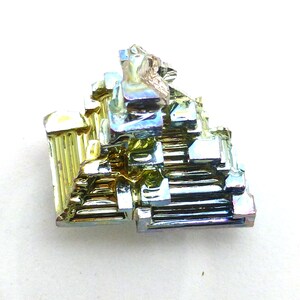 Bismuth Crystal Rainbow Blue Green Manmade Gemstone Wizard of OZ Castle ...