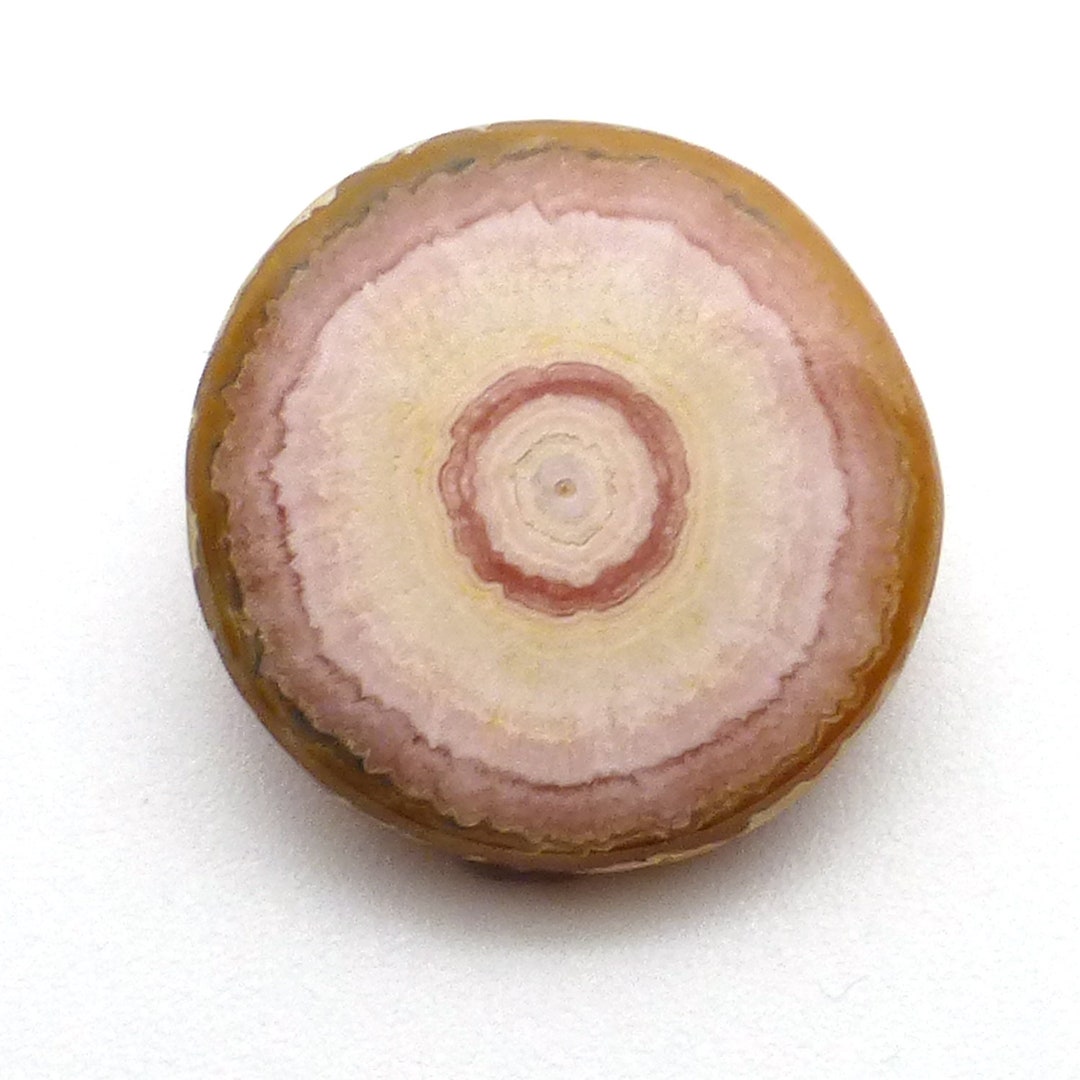 14.275 Carats Rhodochrosite Bulls Eye Cabochon Translucent Stalactite ...