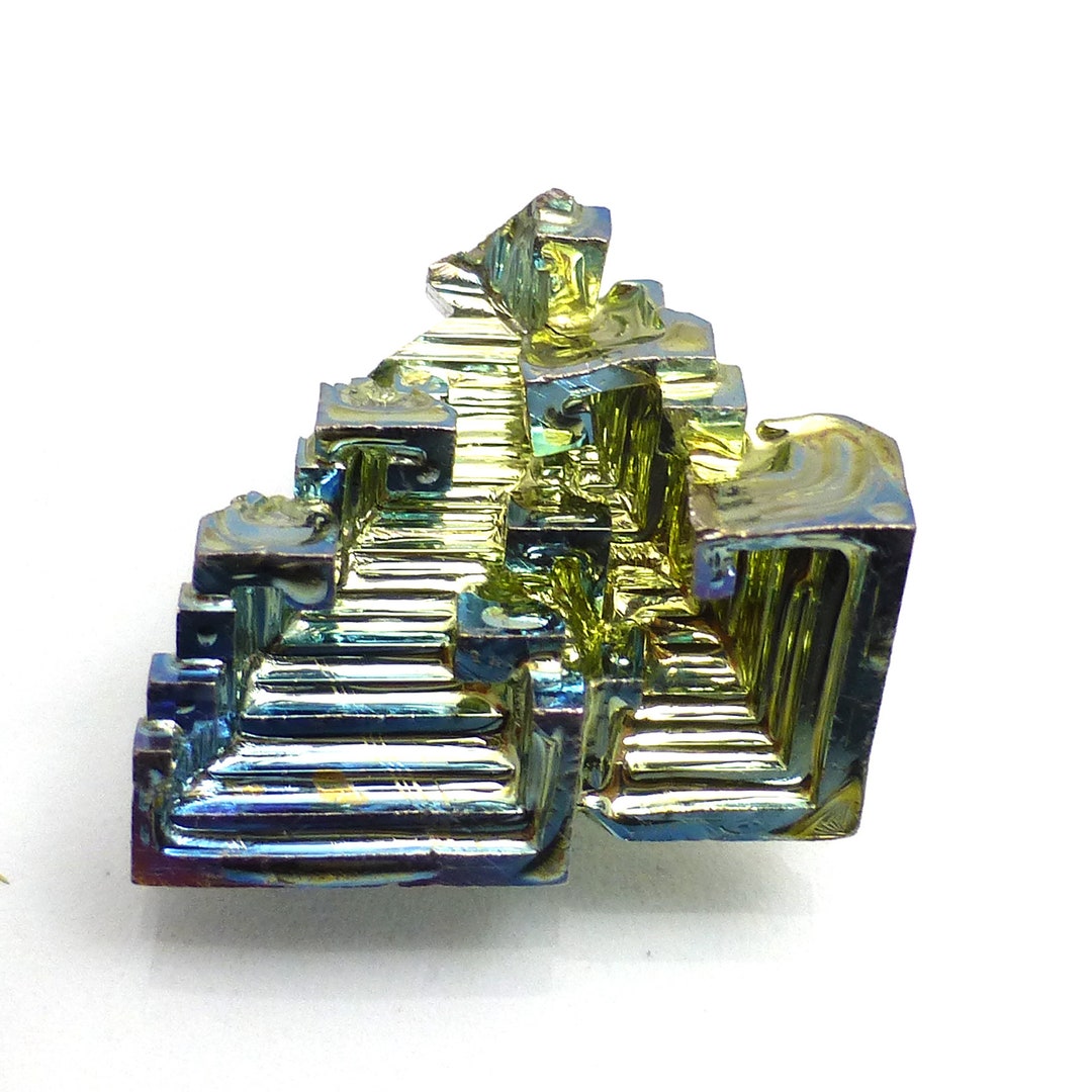 Bismuth Crystal Rainbow Blue Green Manmade Gemstone Wizard of OZ Castle ...