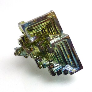 Bismuth Crystal Rainbow Blue Green Manmade Gemstone Wizard of OZ Castle ...