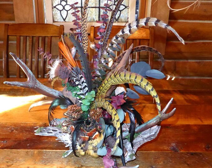 SALE Antler Centerpiece, Antler Decor, Woodland Centerpiece, Fall ...