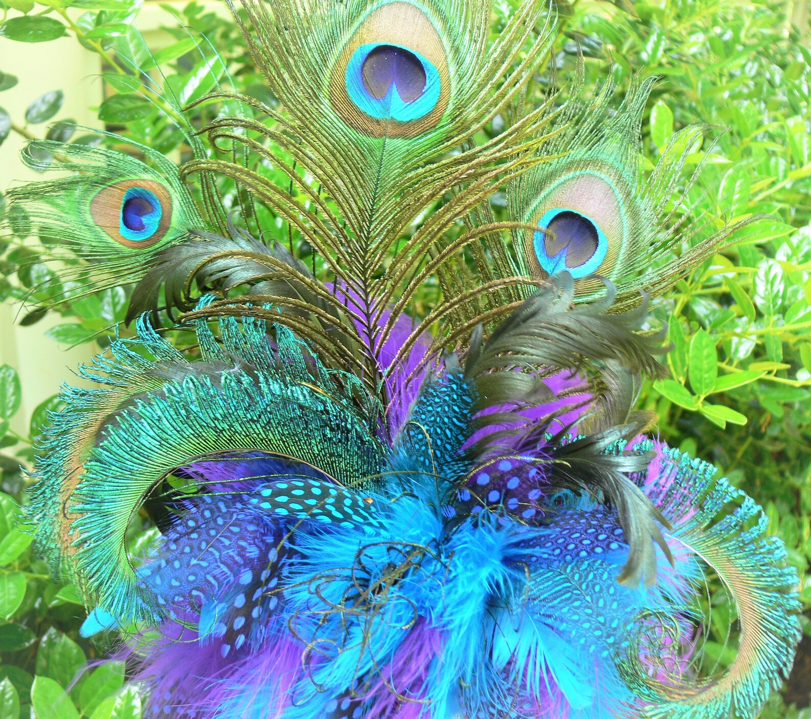 Peacock Cake Topper in Your Choice of Colors and Feathers | Etsy