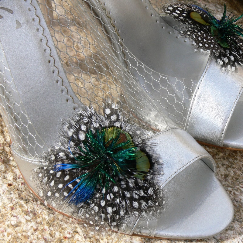 Feather Shoe Clips - Etsy