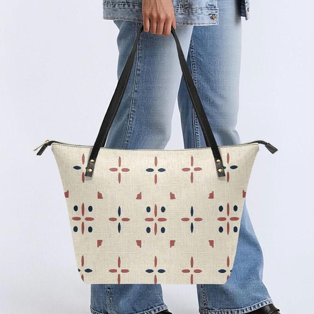 Ivory Leather Tote Bag, Minimalist Zip-top Travel Weekender - Etsy