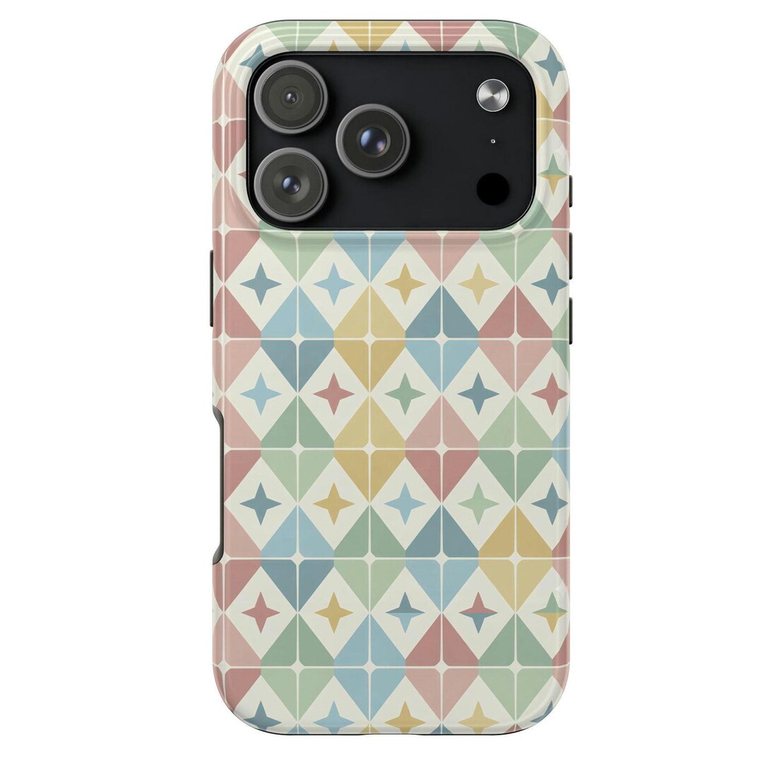 Mid Century Modern Diamond Pattern Phone Case | 1960s Geometric Cover ...